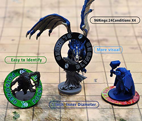 Upgraded DND Condition Rings 96 Status Effect Markers with Color ...