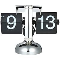 Decdeal Flip Clock Desk Clock Timers Small Scale Table Clock Retro Flip ...