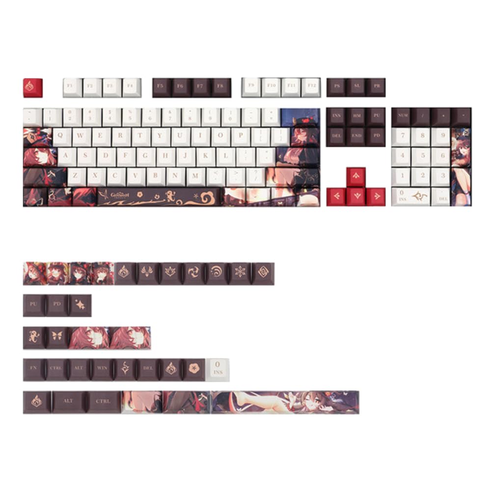 Mua Benemate 104 + 33 keycap set, Genshin Impact Tutao, 5-side Dye ...