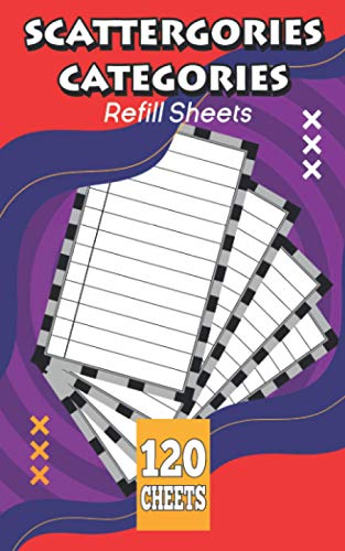 Scattergories Categories Refill Sheets: 120 Refill Sheets for ...