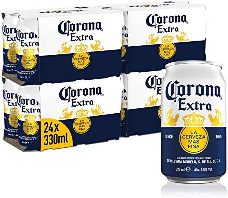 Corona Extra Mexican Lager Beer Cans, 24 x 330ml: Amazon.co.uk: Grocery