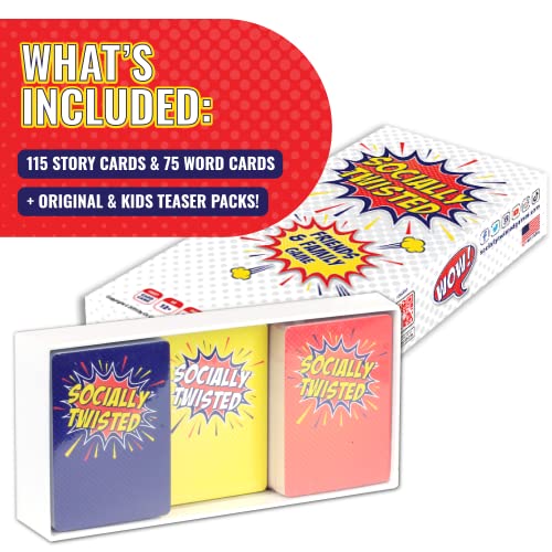 SOCIALLY TWISTED Friends & Family Party Game, Perfect for Crazy People ...