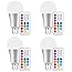 Yangcsl LED Light Bulbs 40W Equivalent, RGB Color Changing Light Bulb ...