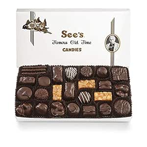 Amazon.com : See's Candies 2 lb. Dark Chocolates : Dark Chocolates Sees ...