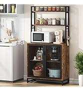 Amazon.com: Tribesigns Kitchen Bakers Rack with Hutch, 5 Tier Kitchen ...