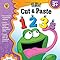 Amazon.com: Cut & Paste 123s Workbook, Grades Preschool - K (Big Skills ...