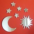 Amazon.com: Super Cool Creations Sun, Moon & Stars Mirror Bundle : Home ...