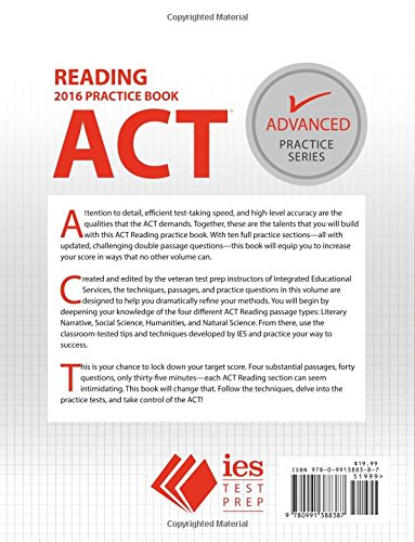 ACT Reading Practice Book Advanced Practice Pricepulse