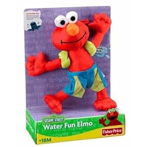 Amazon.com : Sesame Street Water Fun Elmo - Cuddly Bath Buddy : Bathtub ...