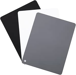 Amazon.com : JJC 4" x 5.2" PVC White Balance Card Set for Achieving ...