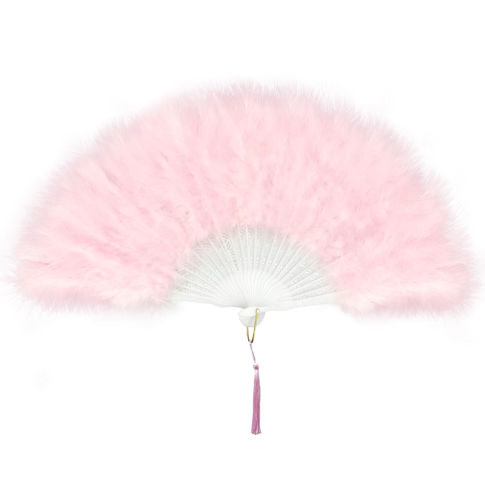 EOSAU Marabou Feather Fans Handheld, 1920s Vintage Gatsby Style Flapper ...