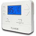 Programmable Thermostat for House,Conventional Single-Stage Systems,5-1-1 Day Programmable ...