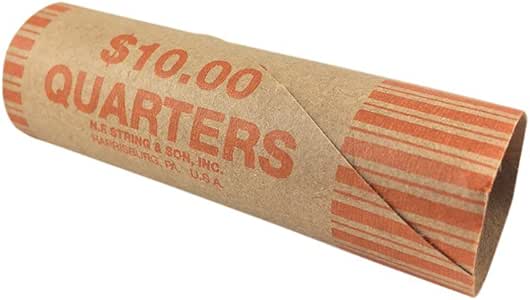 Amazon.com : N.F. String Quarter Preformed Coin Wrappers, 100 Count ...