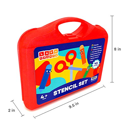 Lava Crafts Drawing Stencils for Kids | Arts and Crafts for Girls and ...