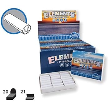 Amazon.com: Elements Pre-Rolled Tips - 20 Pack with 21 Tips per Pack ...