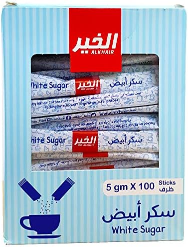 Al Khair White Sugar, 100 Sachet X 5 G price in Saudi Arabia | Amazon ...