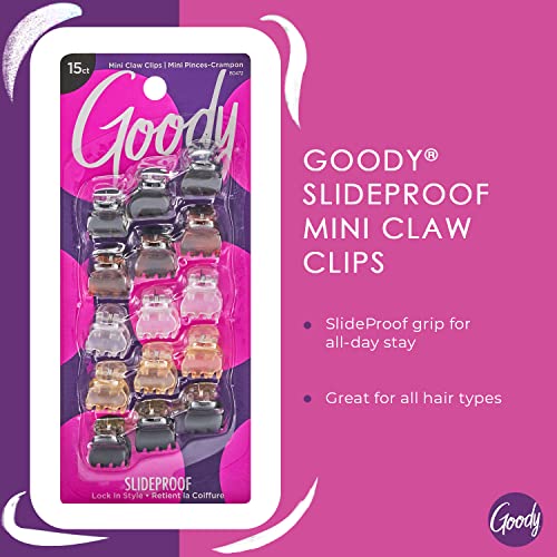 Goody Classics Mini Claw Clips - Assorted Colors - Great for Easily ...
