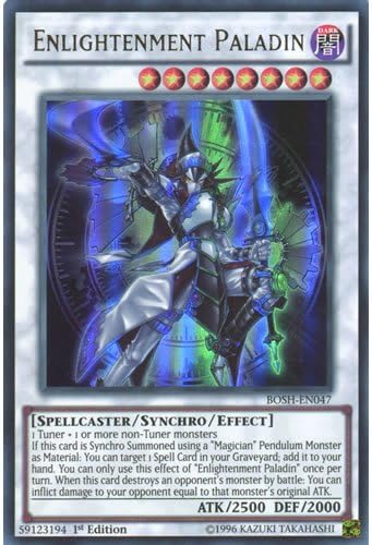 YuGiOh BOSH-EN047 1st Ed Enlightenment Paladin Ultra Rare Card ...