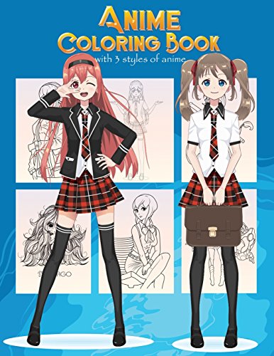 Amazon.com: Anime Coloring Book With 3 Styles of Anime: Adorable Manga ...