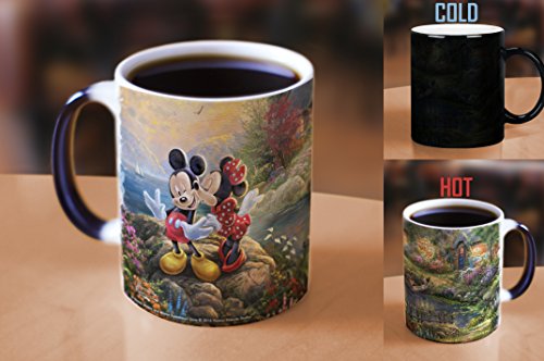 Disney - Mickey and Minnie Mouse - Sweetheart Cove - One 11 oz Morphing Mugs Color Changing Heat ...