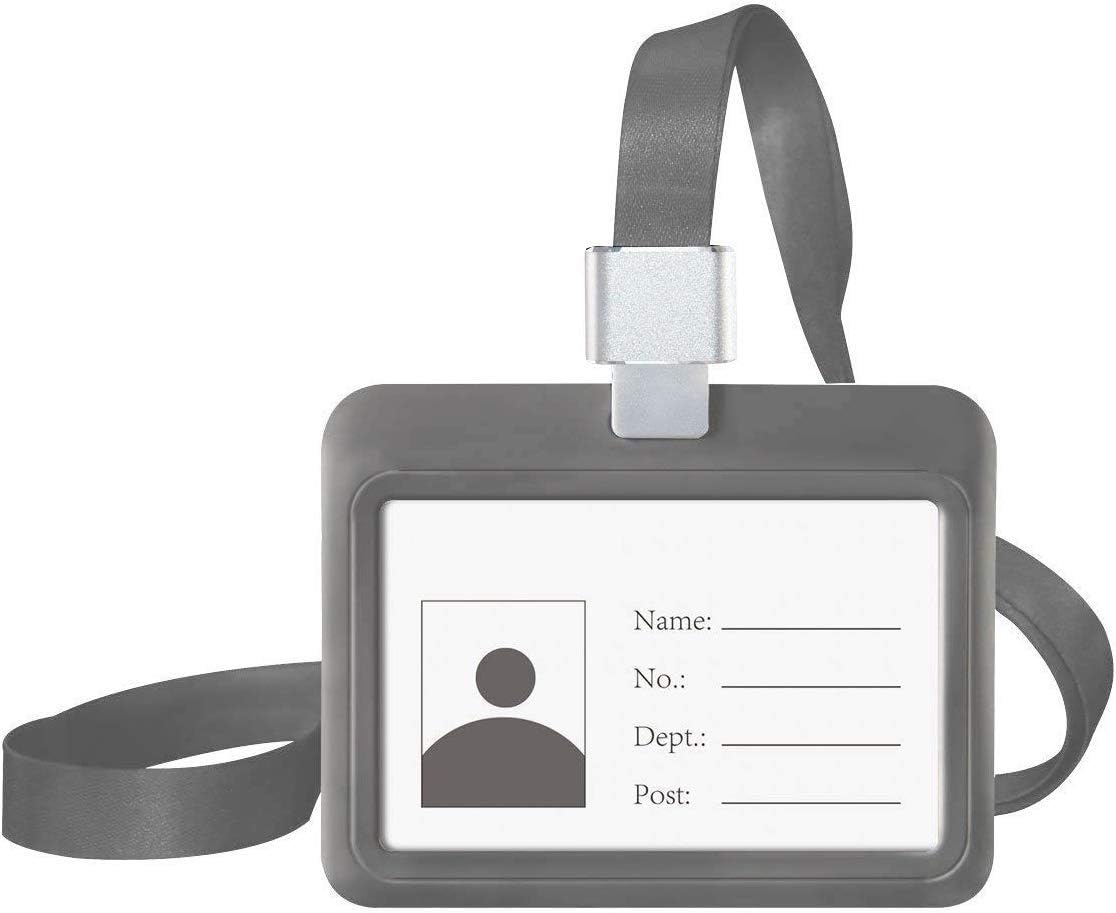 UKON Titular de credencial de cordón para tarjeta ID IC Tipo vertical ...