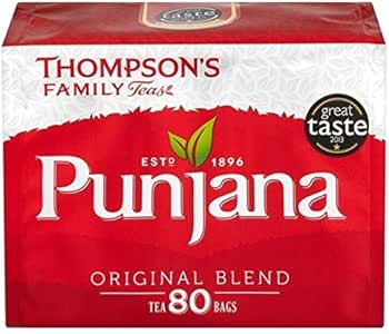 Amazon.com: Thompsons Punjana Tea Bags 80 per pack - Pack of 2: Home ...