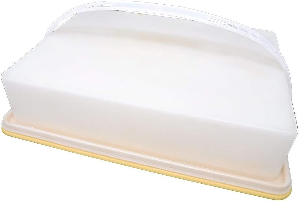 Amazon.com: Vintage Tupperware Rectangular Cake Taker W/ Handle ...