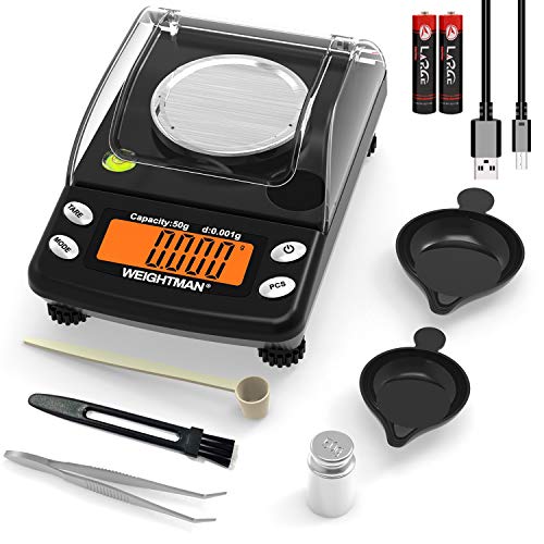 WEIGHTMAN Milligram Scale with USB Cable, Weightman Reloading Scale 50g ...