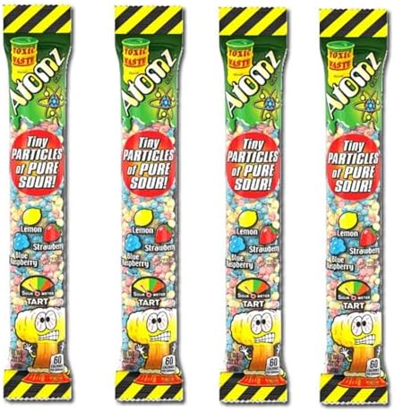 Toxic Waste Atomz Sour Chewy Candy 2.12oz (60g) (pack of 4) price in ...