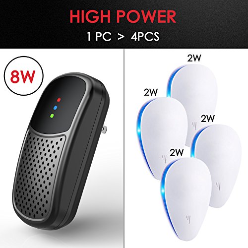 Ultrasonic Pest Repeller Mosquito Repellent - 2018 Upgraded 10W High ...