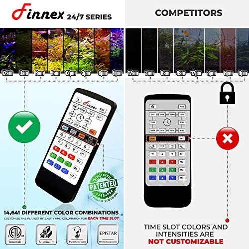 Finnex Planted+ 24/7 LED KLC Aquarium LED Light, Controllable Full ...