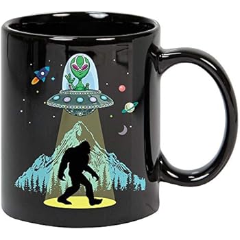 Amazon.com: 3D Aliens Cup Ceramic Cup Cool Mysterious UFO Conspicuous ...