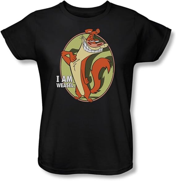 Amazon.com: I Am Weasel - Womens Weasel T-Shirt In Black, XX-Large ...