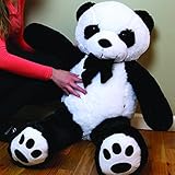Amazon.com: iBonny Giant Panda Teddy Bear Stuffed Animal Classic White ...