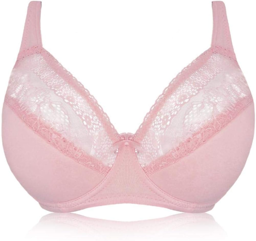 MKOOL Women Padded Lace Bras Underwire Full Coverage Sheer Supportive ...