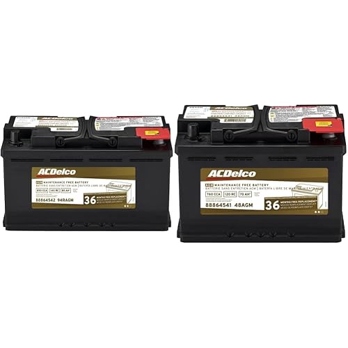 ACDelco Battery Asm - 94RAGM & Gold 48AGM 36 Month Warranty AGM BCI ...