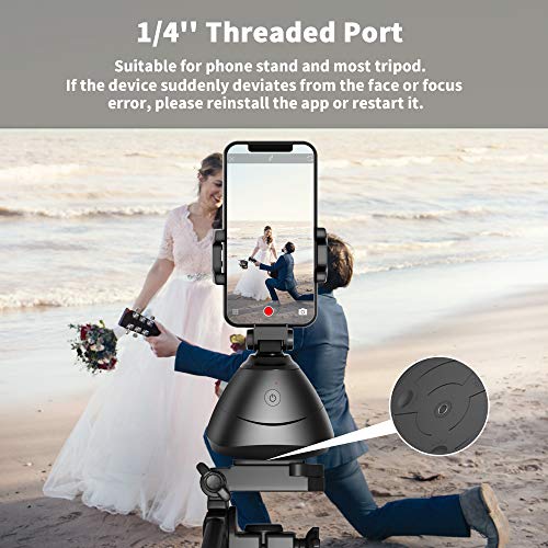 Face Tracking, 360° Rotation Auto Face Tracking Phone Holder, Smart ...