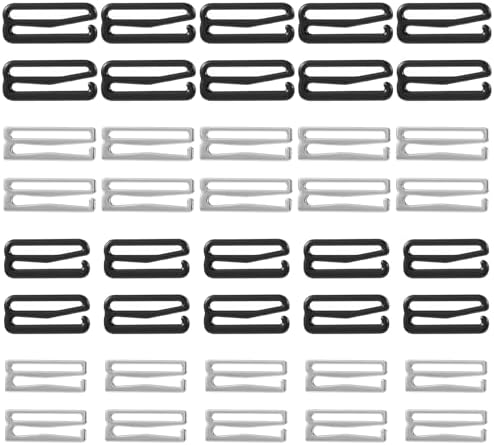 Molain 40 Pieces Swimsuit Bra Hooks Bra Strap Hook, Replacement Bra ...