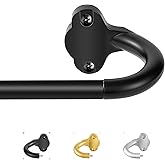 Amazon.com: 2 Pack Matte Black Curtain Rods 28-48", Room Darkening ...