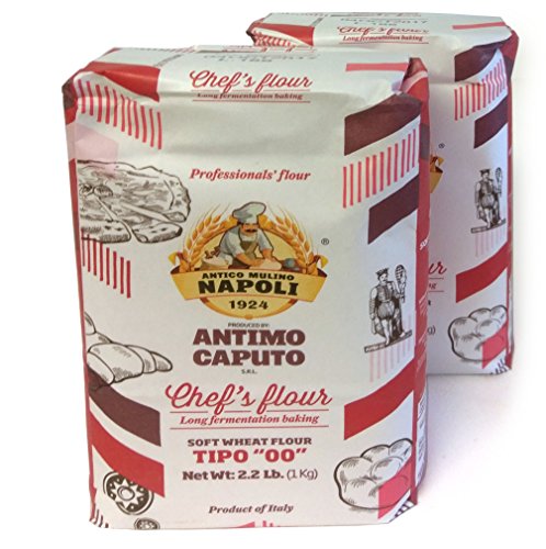 Antimo Caputo Chefs 00 Flour 1 Kilo (2.2 Pounds) Bag 2 Pack
