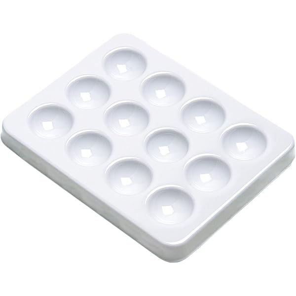 Ceramic Testing Plate Baluue 6-Well Porcelain Spot Plate - Ceramic ...