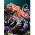 Amazon.com: Beautiful Octopus Ocean Diamond Painting Kits for Adults,5D ...