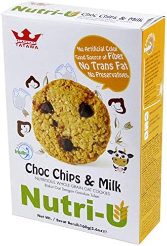 Nutri U Whole grain oat cookies Choc Chips & Flax Seeds 160 g price in ...