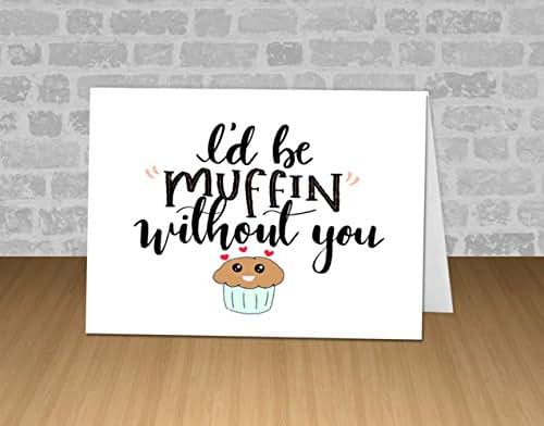 Amazon.com: I'd Be Muffin Without You, Hand Lettered and Doodled Love ...