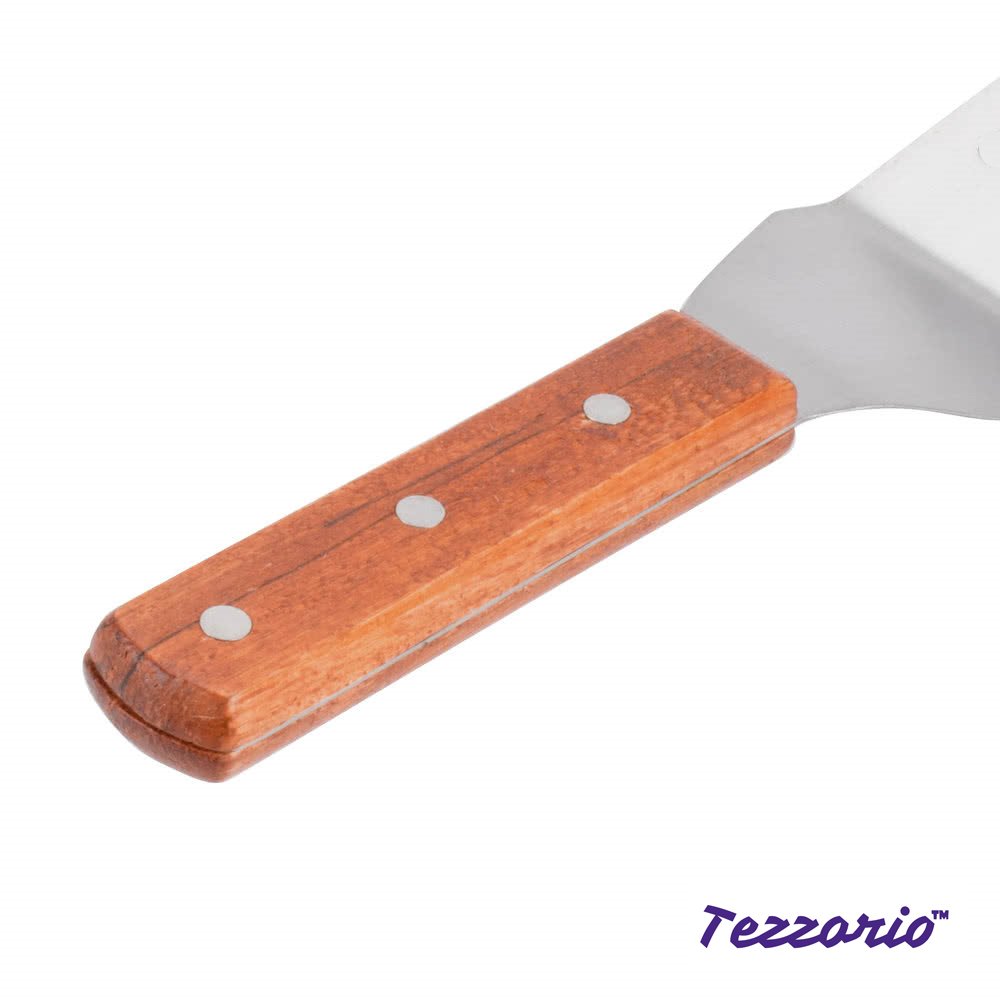 Mua (Set of 3) 8 x 3" Blade Metal Griddle Turner Spatula with Wooden ...