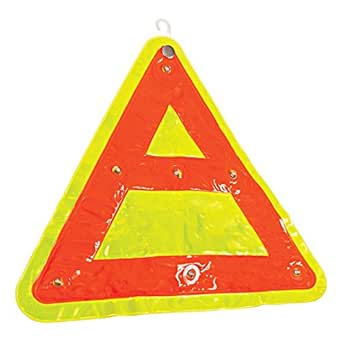 LED Reflective Safety Triangle, 3 Light Patterns: Industrial Warning ...