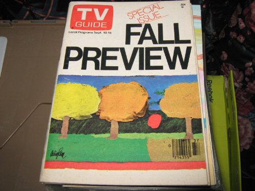 Tv Guide Fall Preview (Special Issue...Fall Preview, September 10-16 ...