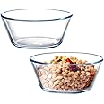 Amazon.com: NUTRIUPS Flat Bottom 4.5in Small Clear Glass Bowls Set of 2 ...