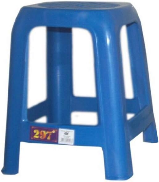 297 Plastic Large High Tall Long Kick Stool – Colour: Red – BigaMart