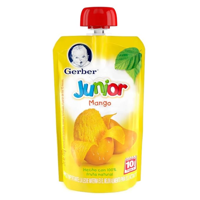 Gerber Junior Snack Mango, Etapa 4 (Paquete de 12): Amazon.com.mx ...